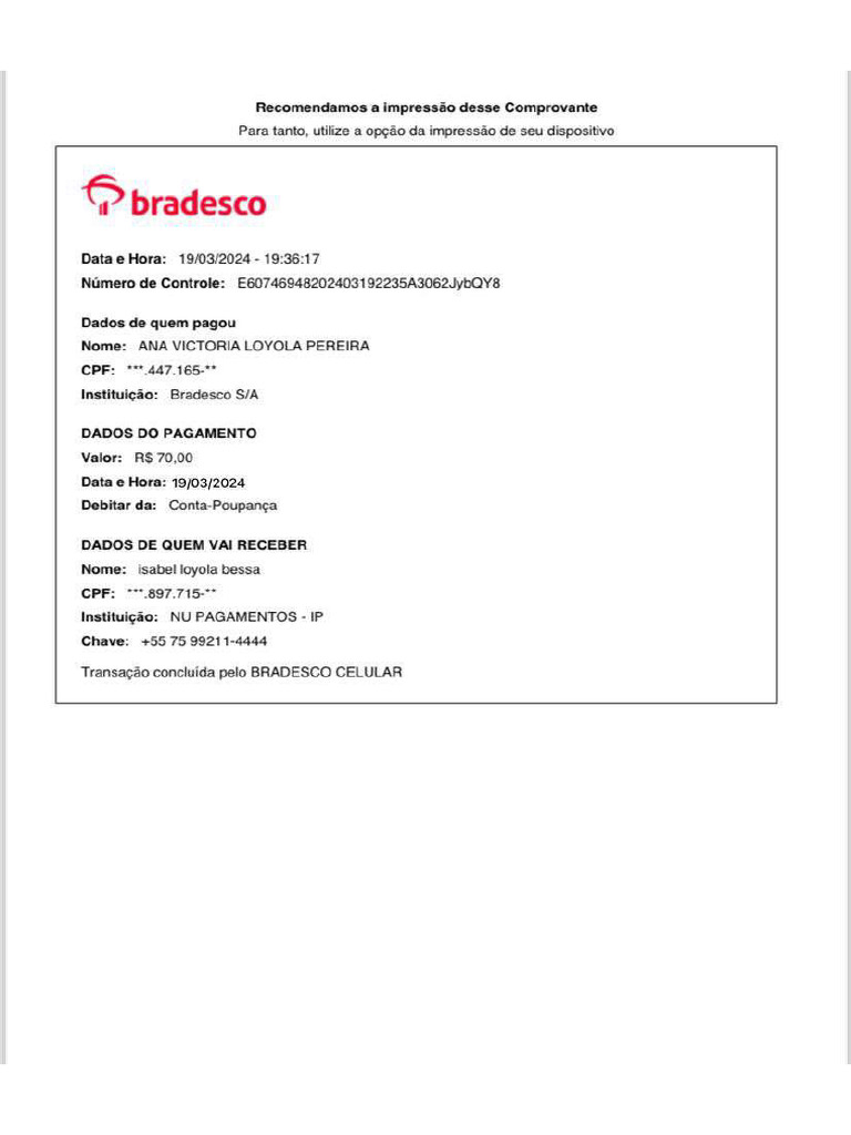 Comprovante PDF | PDF