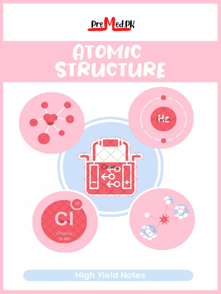 Notes - Atomic Structure (PreMed.PK) | PDF | Neutron | Atomic Orbital