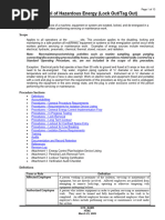 Positive Isolation Safety Procedure | PDF | Switch | High Voltage