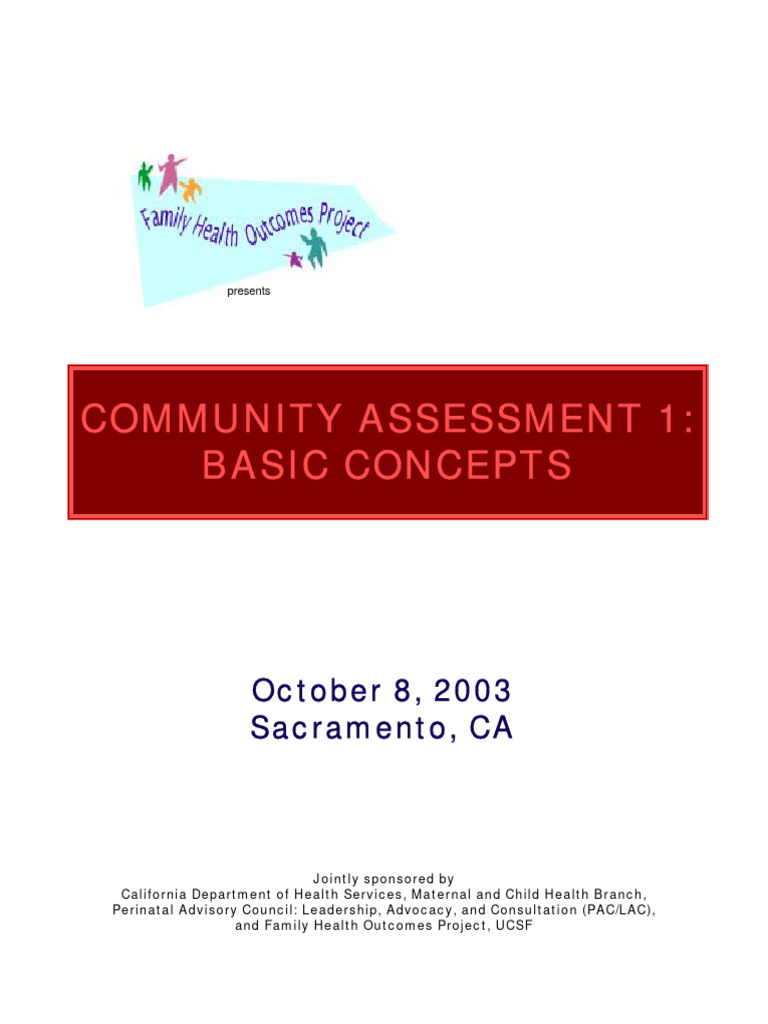 Community Assessment Basic Concepts 2003 | PDF | Race And Ethnicity In ...