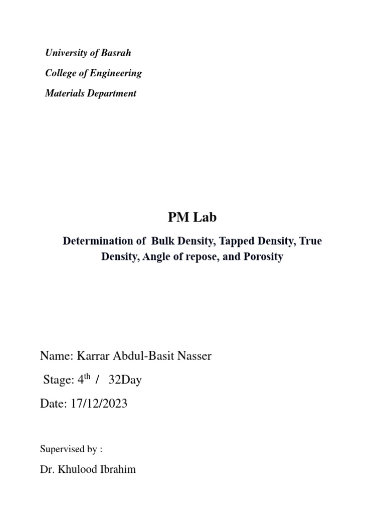 Aim 11 | PDF | Density | Porosity