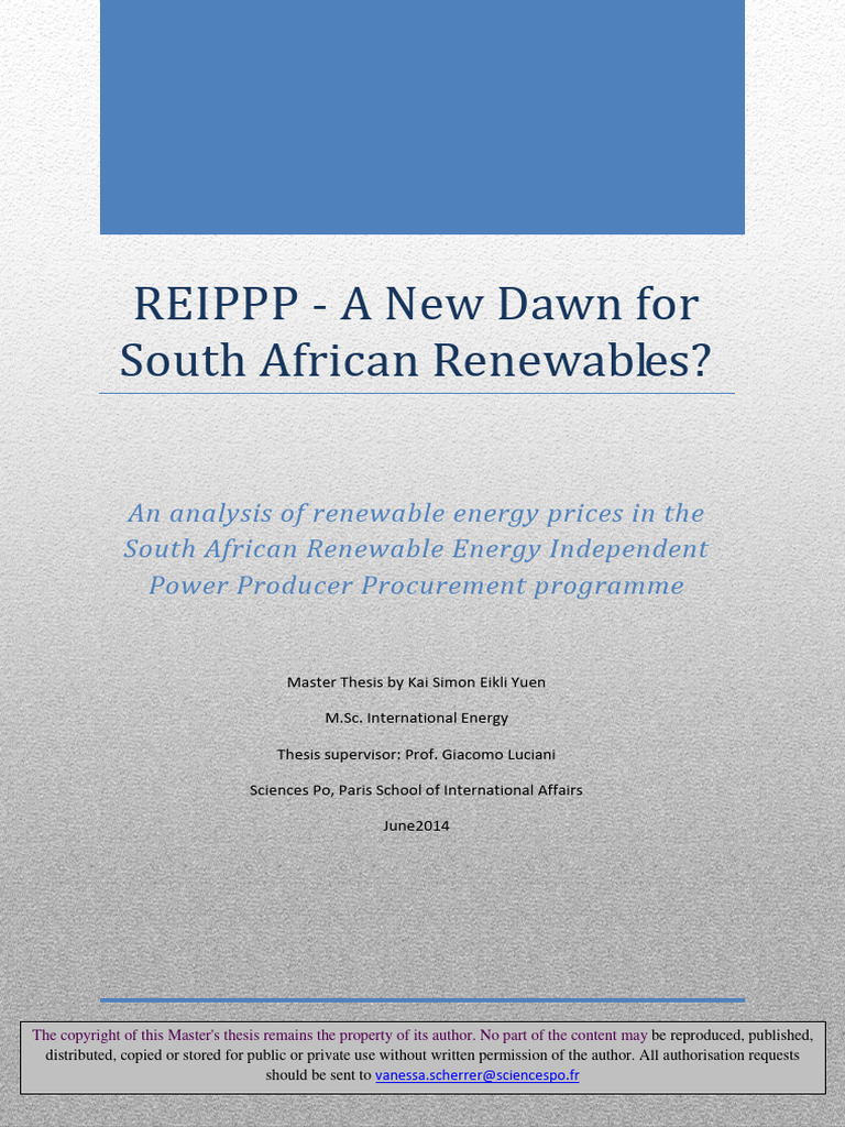 REIPP South Africa | PDF | Renewable Energy | Wind Power