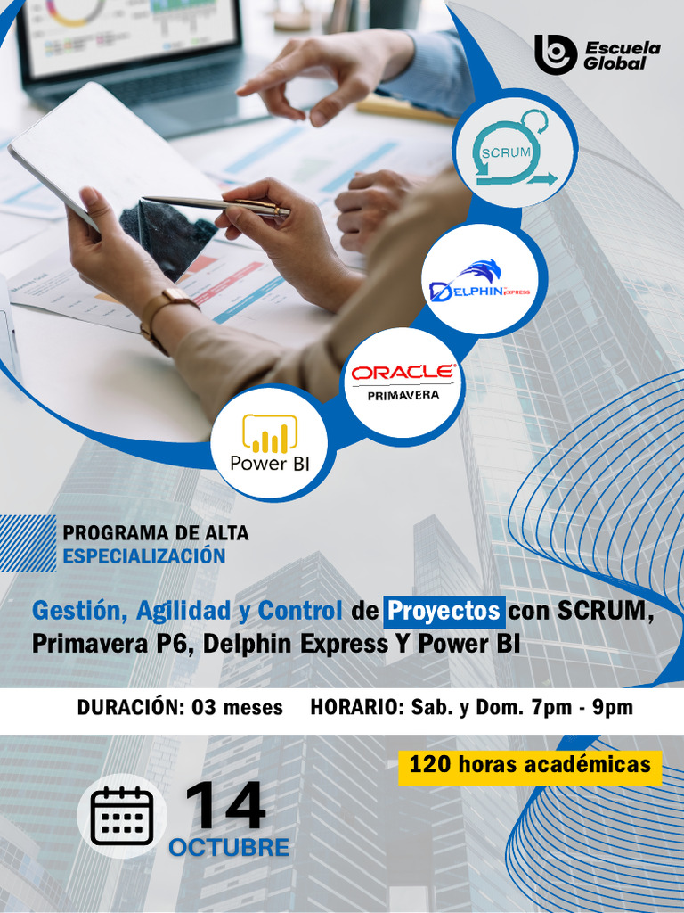 Brouchure - Gestión, Agilidad, Control de Proyectos Con Ms Project, Scrum, Primavera p6 y Power ...
