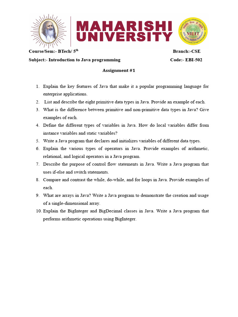 Assignment format | PDF