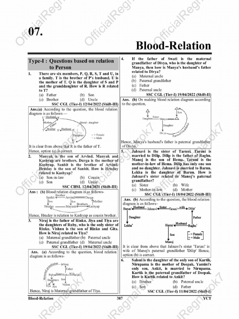 Blood Relation | PDF
