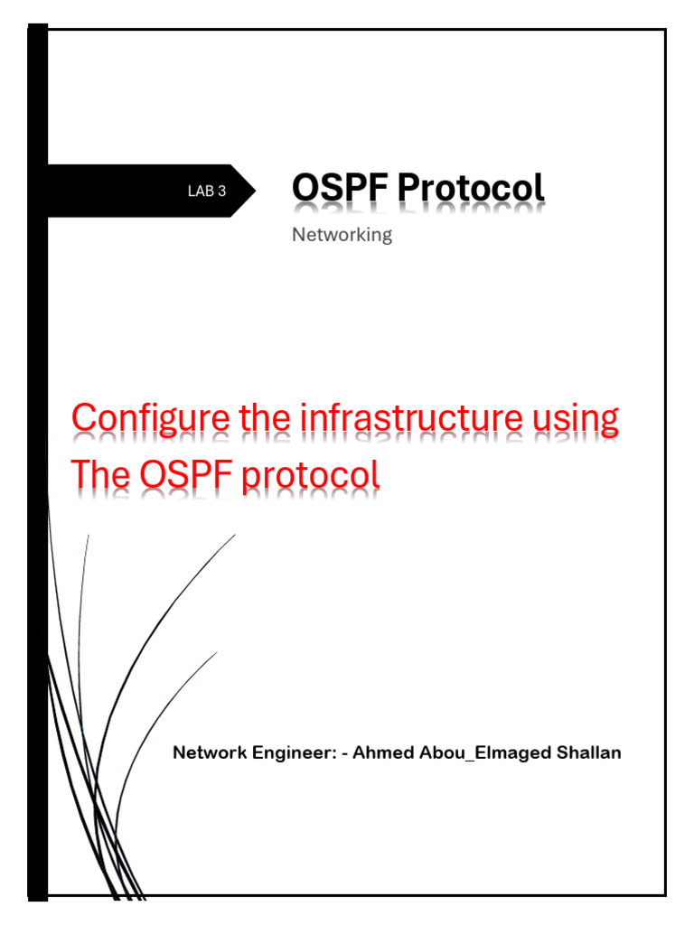 Lab 3 OSPF | PDF | Network Protocols | Computer Engineering