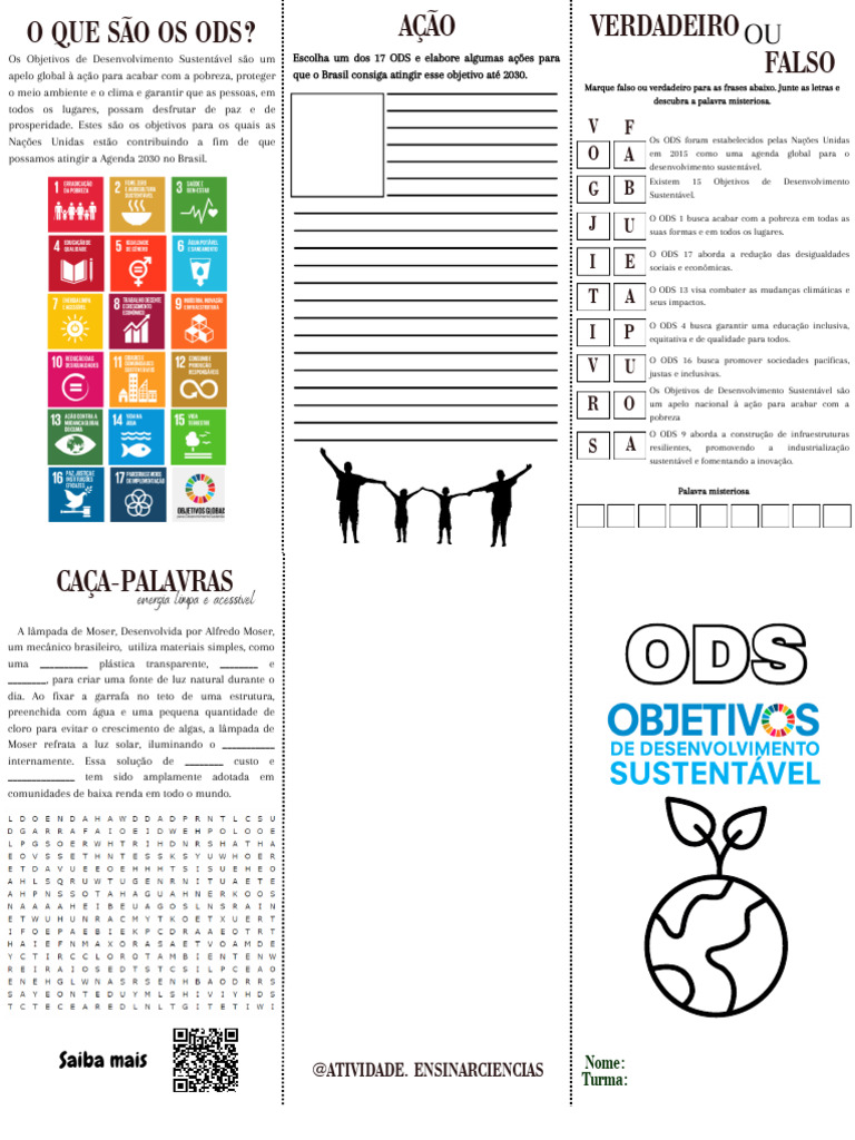 Atividade ODS | PDF | Sustentabilidade | Desenvolvimento sustentável