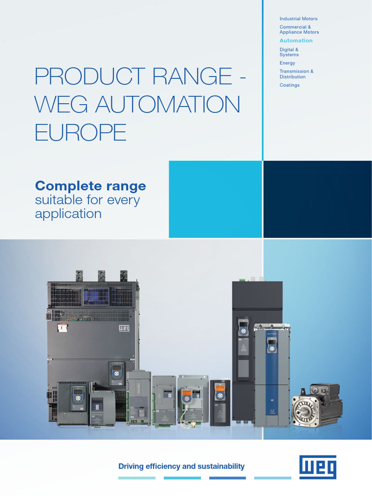 WEG Automation Europe Product Overview | PDF | Electric Motor ...