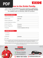 Exide Care - View Registered Batteries and Inverters | PDF | Motor ...