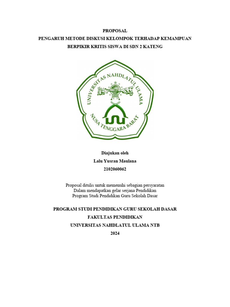 Proposal Yusron (Kuantitatif) | PDF | Karier & Perkembangan | Sains ...