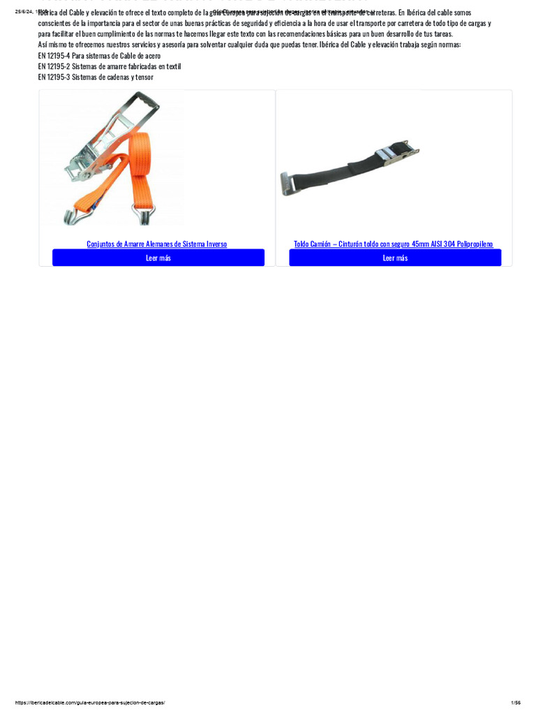 Mejores Prácticas para Sujeción de Cargas | PDF | Transporte | Paleta