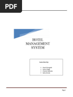Hotel Management System Project Report | PDF | Databases | Use Case