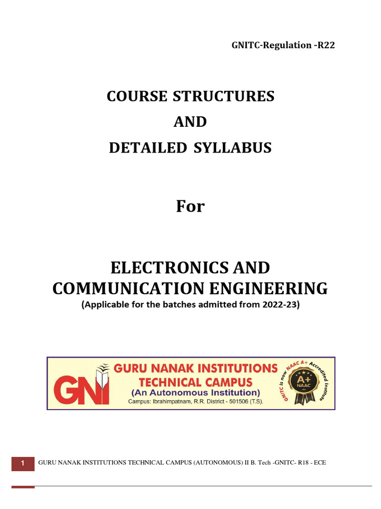 Final R - 22 Syllabus Book | PDF | Electricity | Electronics