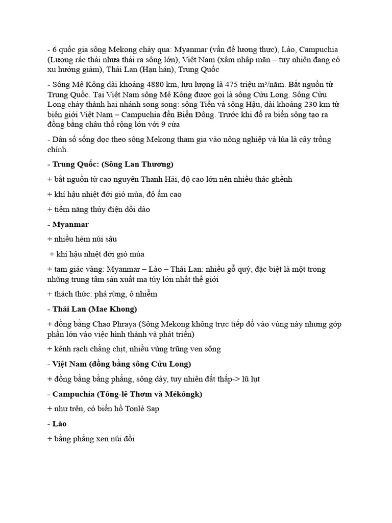 Mekong Overview | PDF