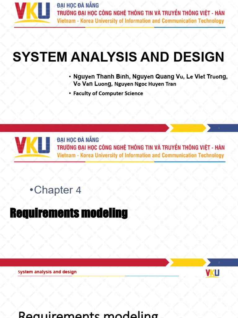SAD - Ch4 - Requirements Modeling | PDF | Use Case | System