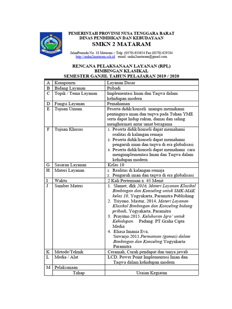 RPL IMPLEMENTASI IMAN DAN TAQWA DI KEHIDUPAN MODERN (Ganjil) | PDF | Sains & Matematika