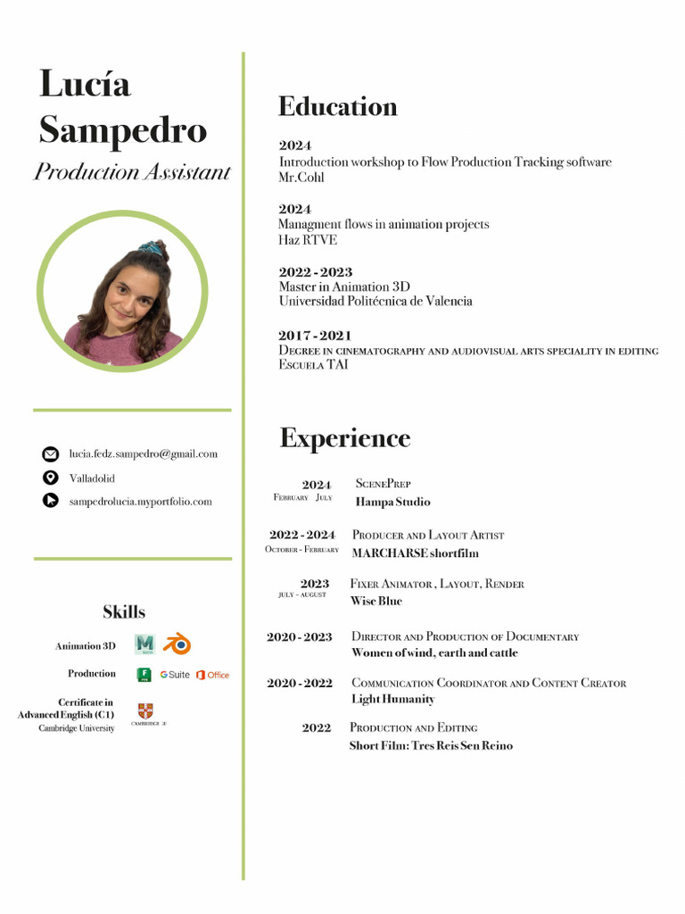 Lucia Sampedro CV | PDF