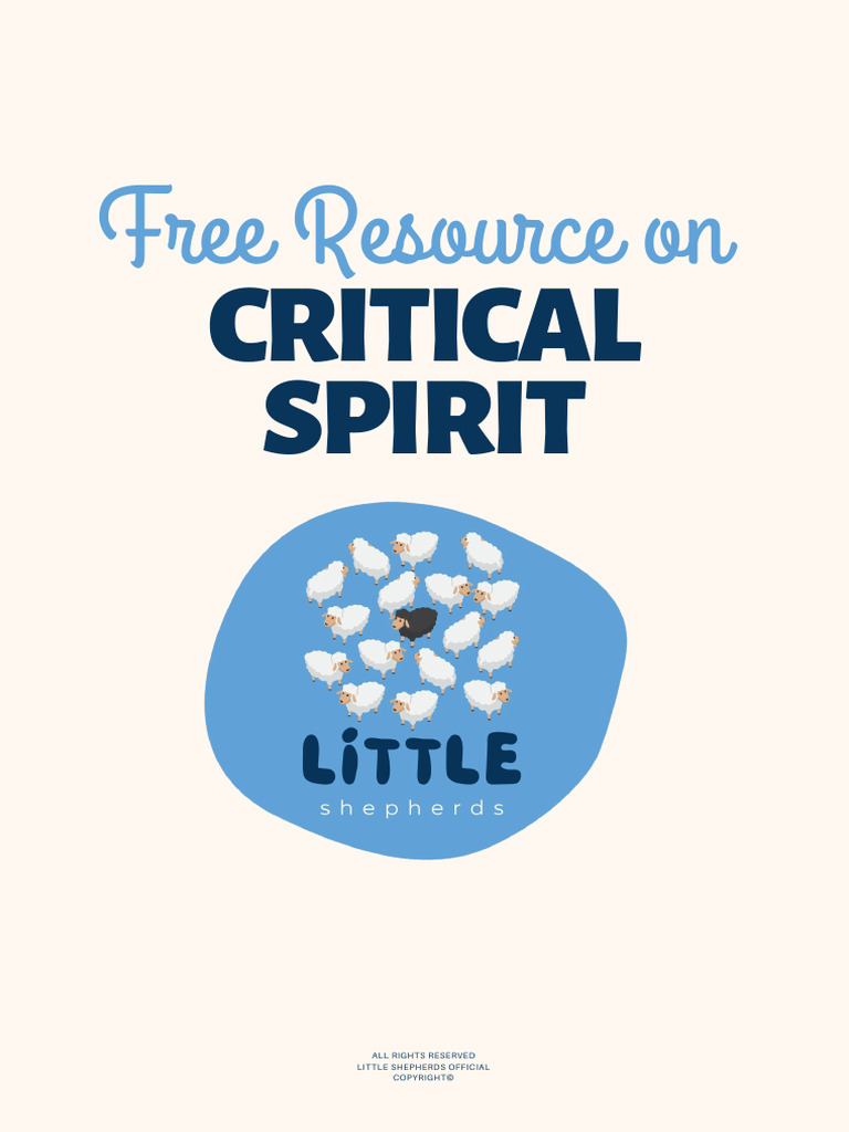 Little Shepherd's Guide Book - Critical Spirit | PDF | Jesus ...