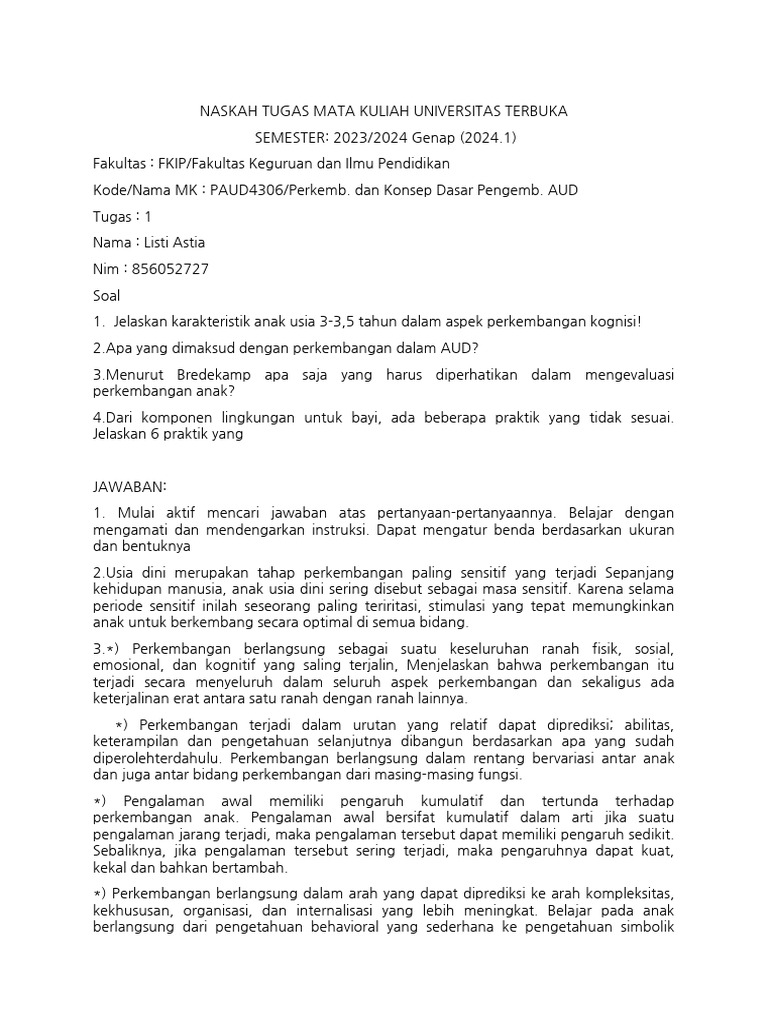 Konsep. Peng AUD SEM 6 | PDF