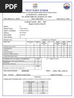 Class 9 Marksheet Format 2023-2024 | PDF