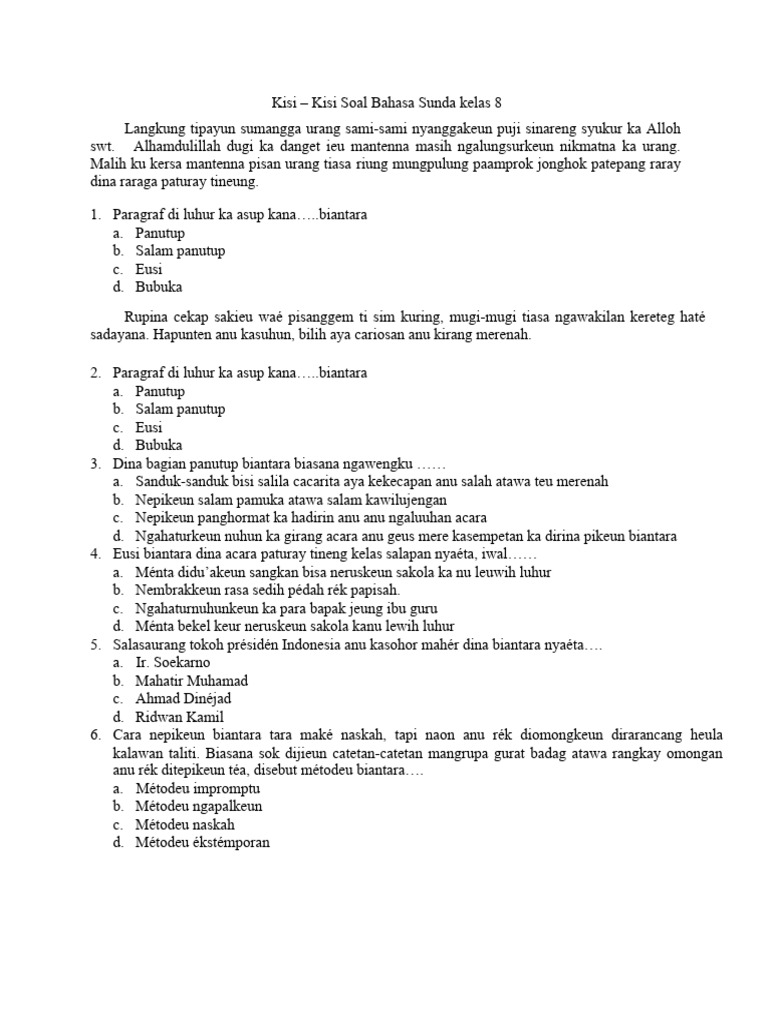 B Sunda | PDF