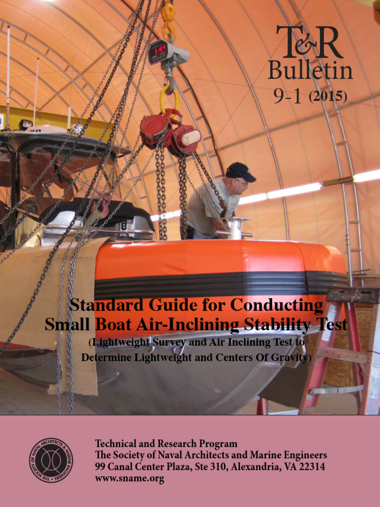 Conducting Small Boat Air-Inclining Stability Test - SNAME (2015) | PDF ...