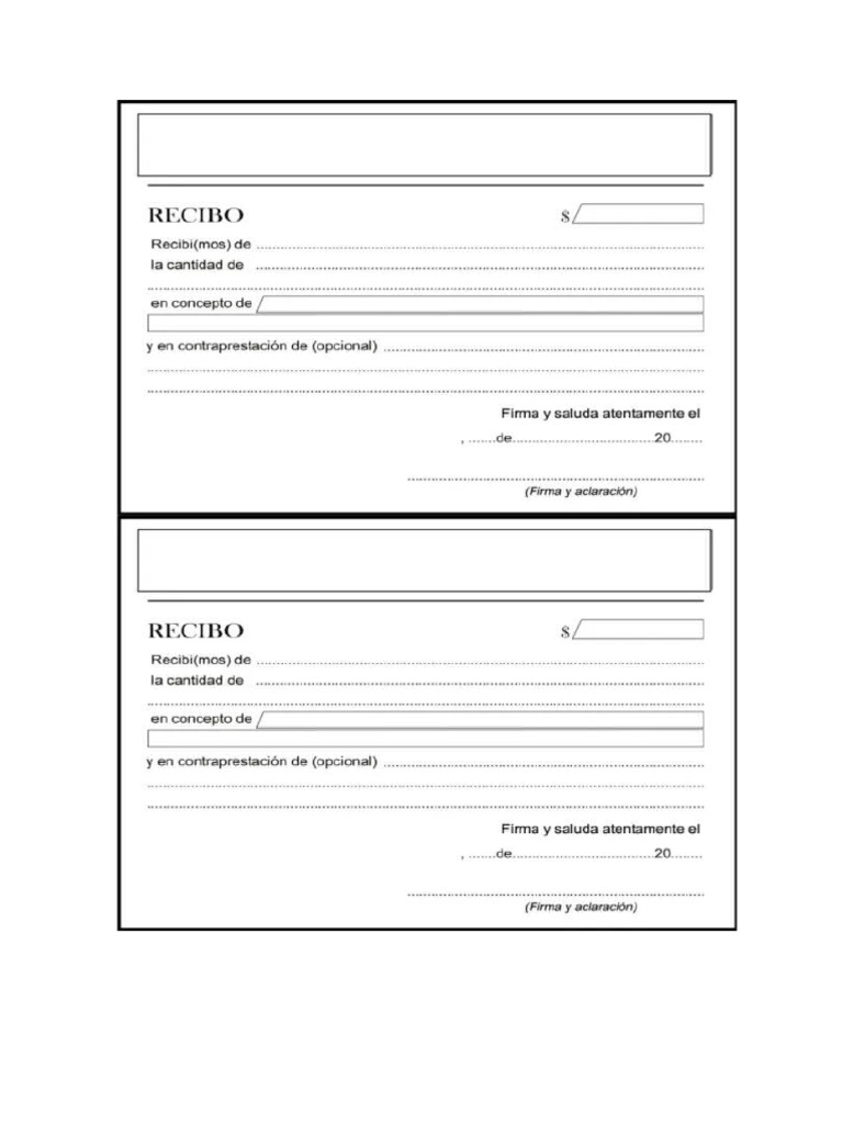 Formato Recibo | PDF