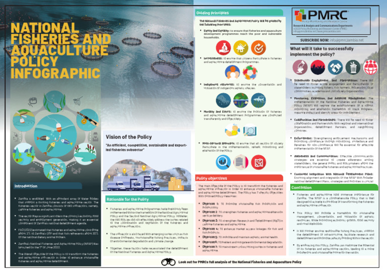 National Fisheries and Aquaculture Policy Infographic | PDF | Fishery ...