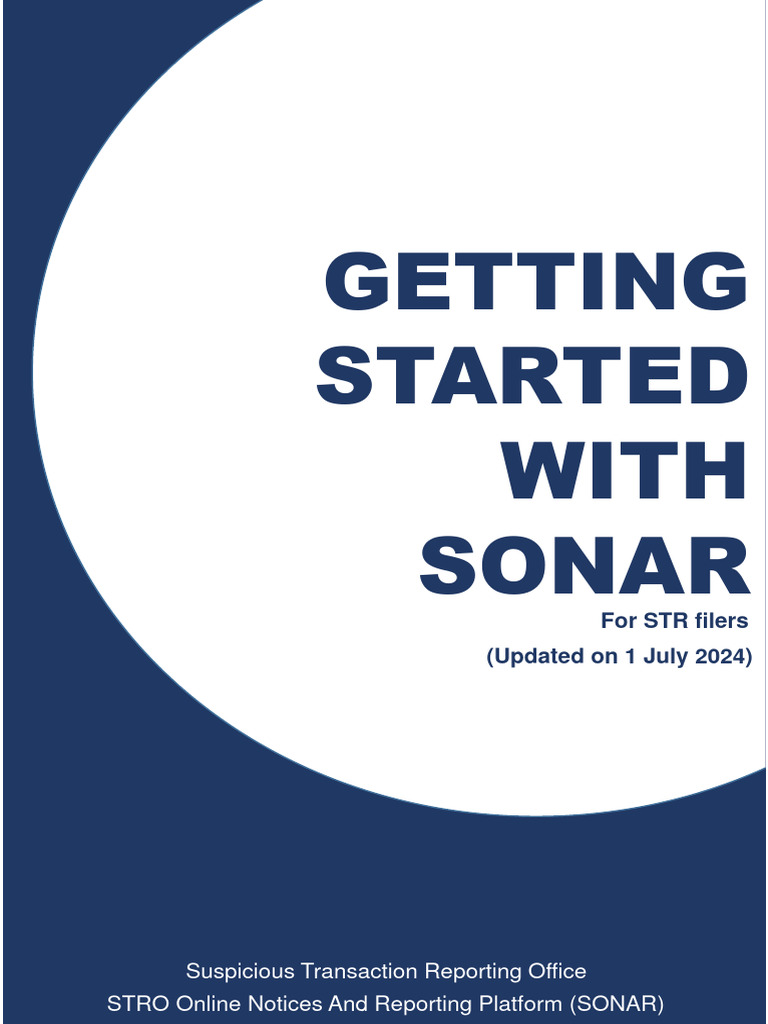 SONAR User Guide for STR Filers | PDF | Internet Explorer | Software