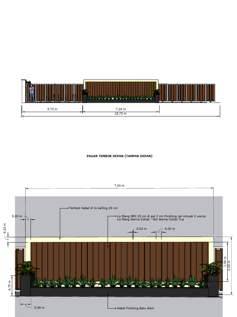 LayOut Pagar | PDF