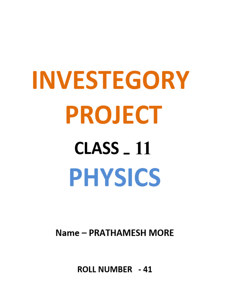 Investigatory Project Physics Newton's Third Law of Motion Class 11 ...