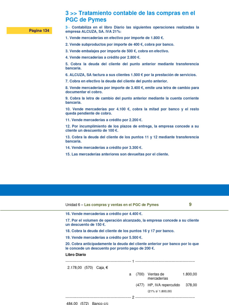 2 - U6 Pag 134 Act 3 y 4-Solucion | PDF | Bancos | Transferencia bancaria