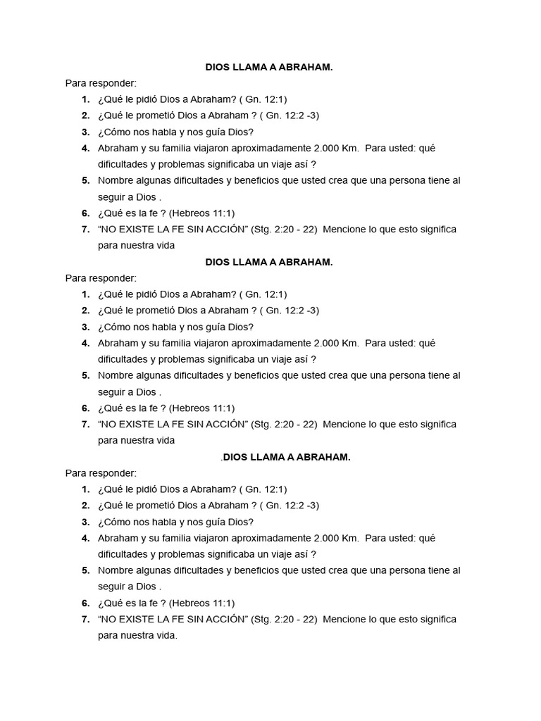 Dios Llama A Abraham | PDF | Religión y espiritualidad