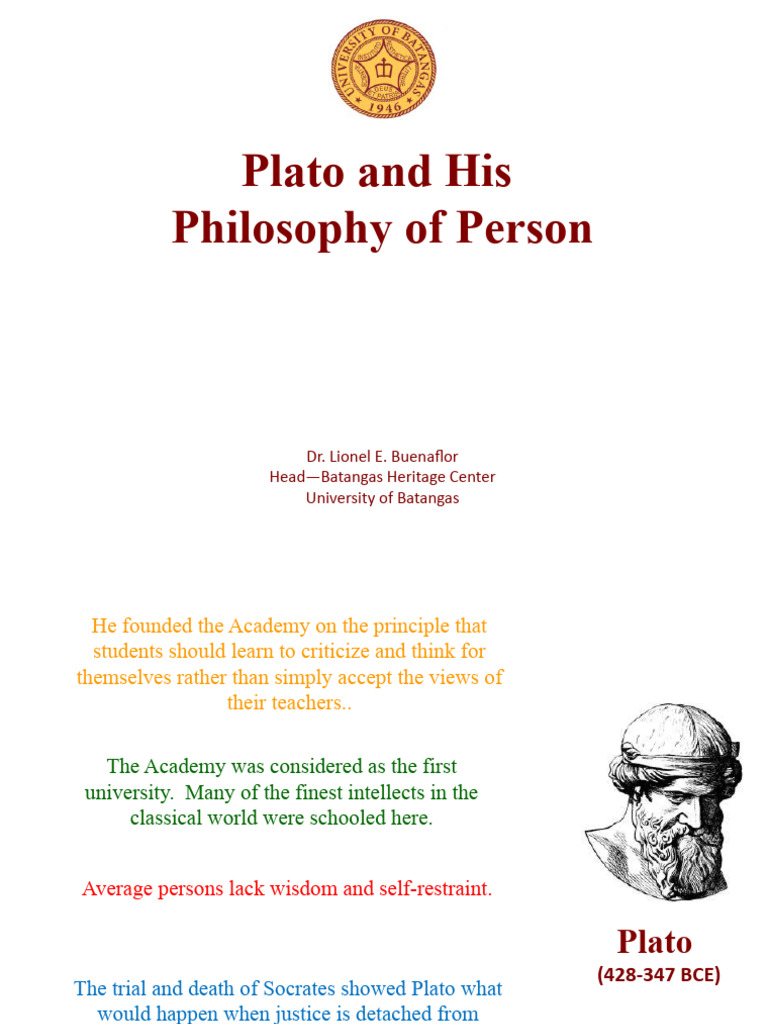 Philo of Man 03-Plato | PDF | Plato | Soul