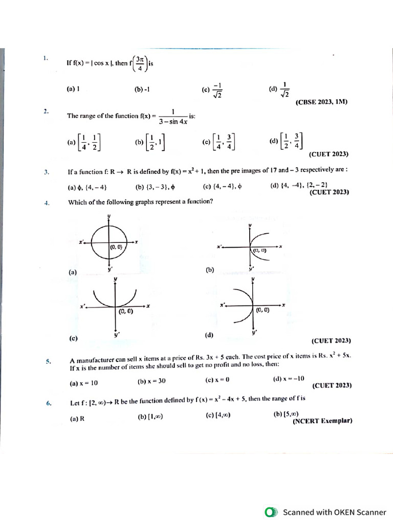 Worksheet Chapter 1 | PDF