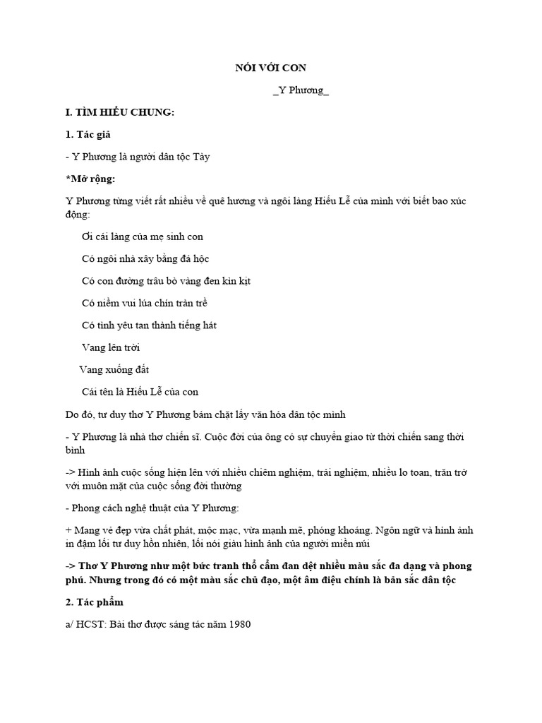 Nói V I Con | PDF