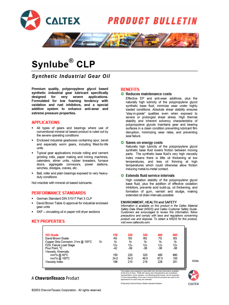 Synlube WS 220 | PDF | Bearing (Mechanical) | Lubricant
