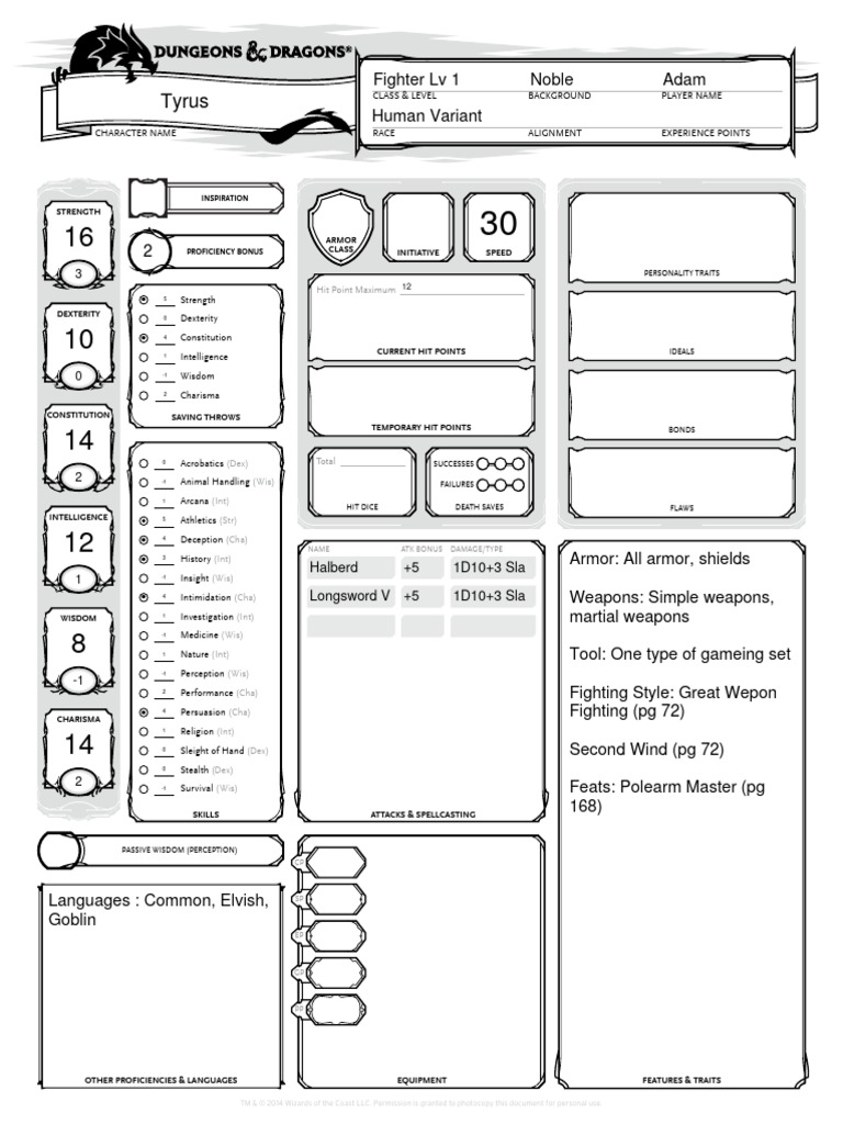 Tyrus | PDF | Role Playing Video Games | Role Playing Games Tyrus | PDF | Role Playing Video Games | Role Playing Games
