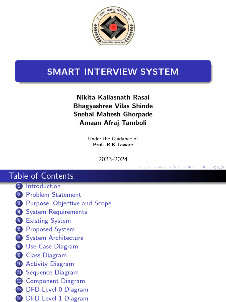 Smart Interview System | PDF | Speech Recognition | Artificial Intelligence