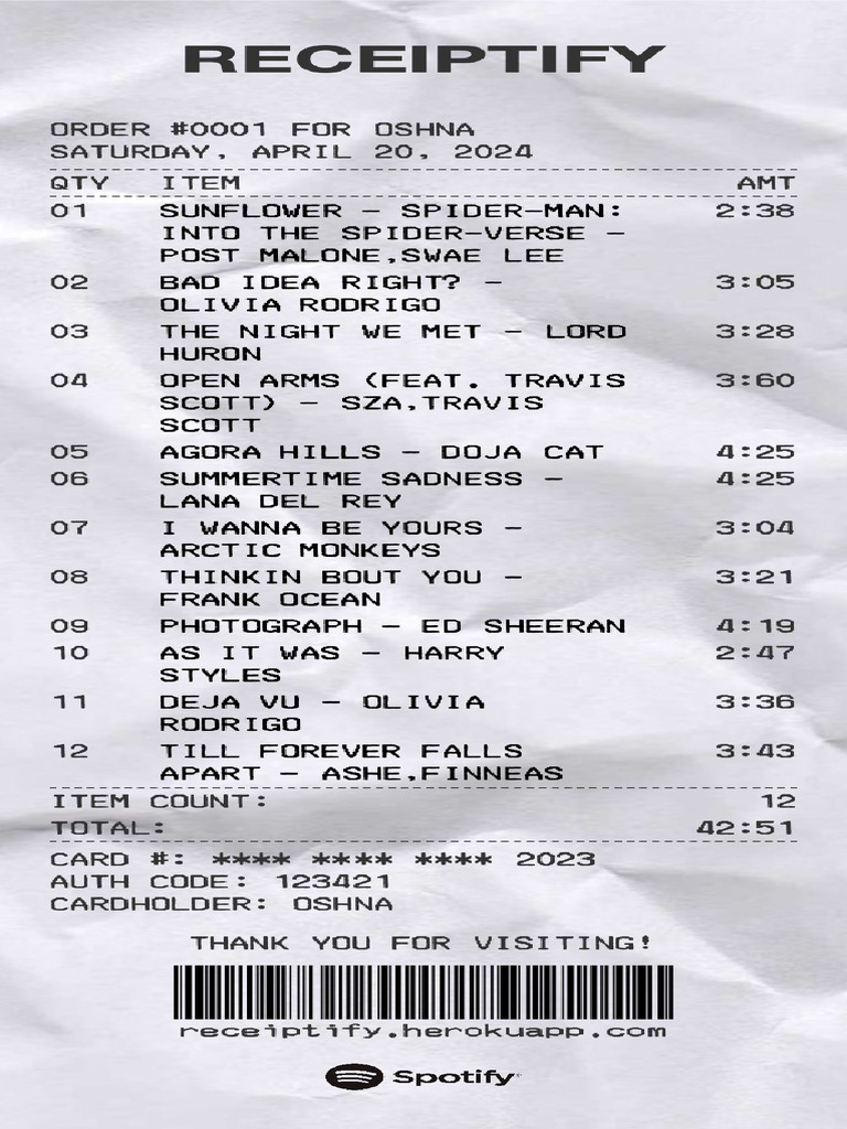 Top Build-Receipt Short Term-2 | PDF