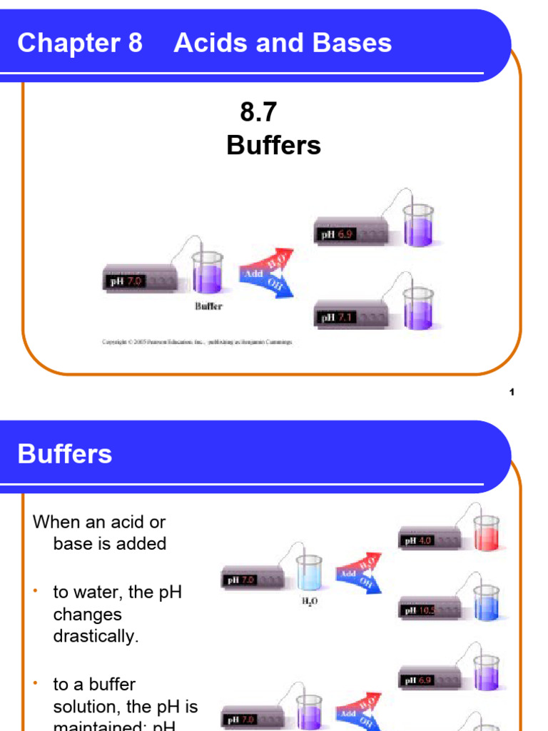 Chapter 8 Acids and Bases: 8.7 Buffers | PDF | Buffer Solution | Acid