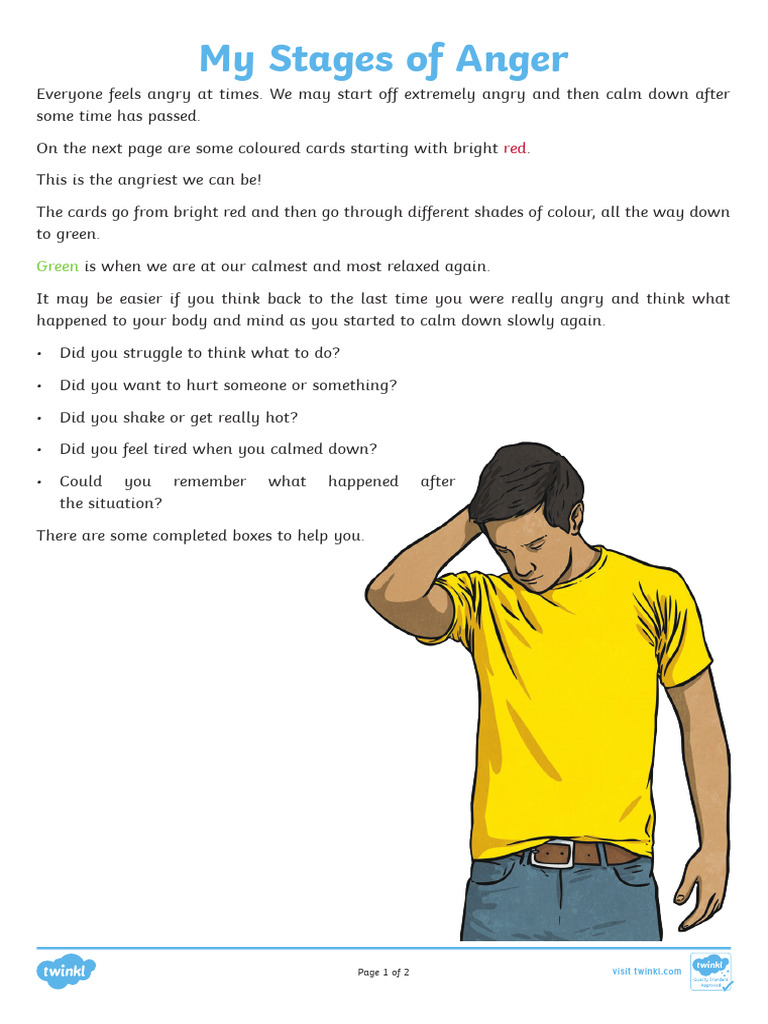 Understanding My Anger Stages | PDF