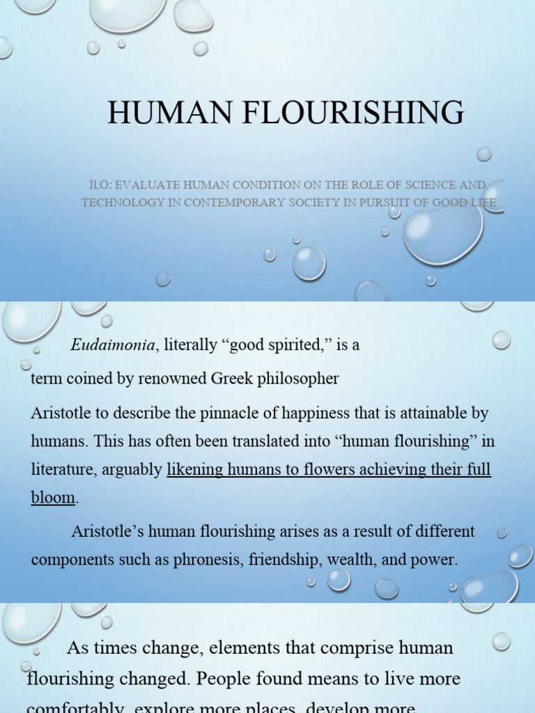 HUMAN FLouRISHING | PDF | Science | Theory