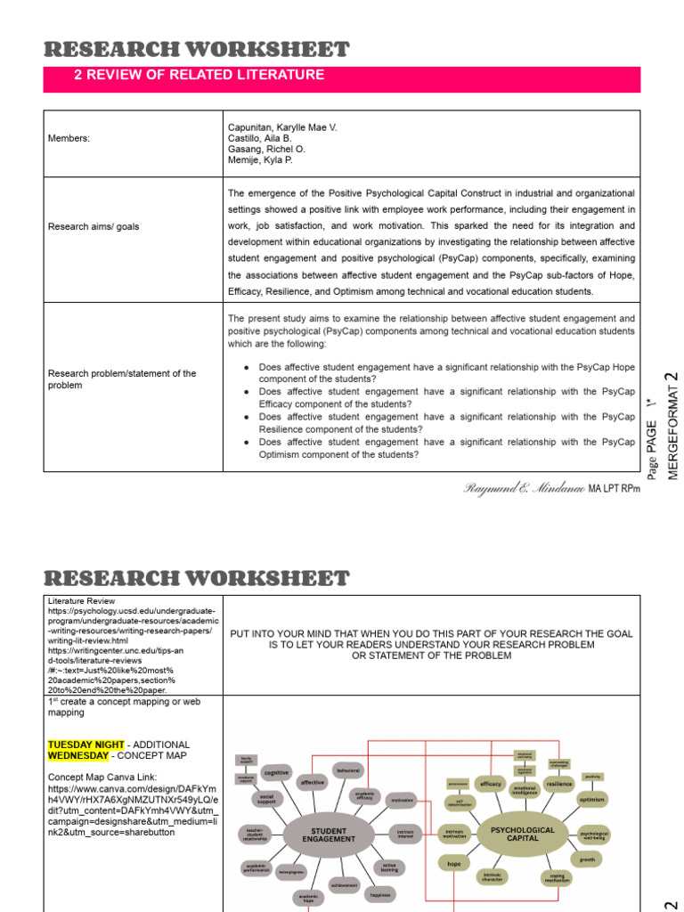 Affective Engagement and PsyCap in Education | PDF | Affect (Psychology ...