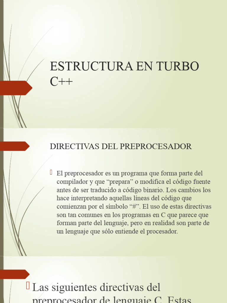 Estructura de Un Programa en Turbo C++ | PDF