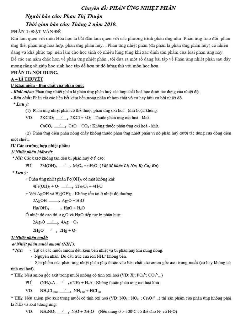 Chuyen de Nhiet Phan | PDF