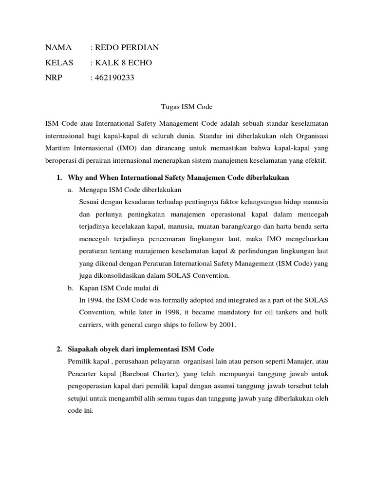 Redo Perdian Tugas Ism Code | PDF | Komputer | Teknologi & Rekayasa