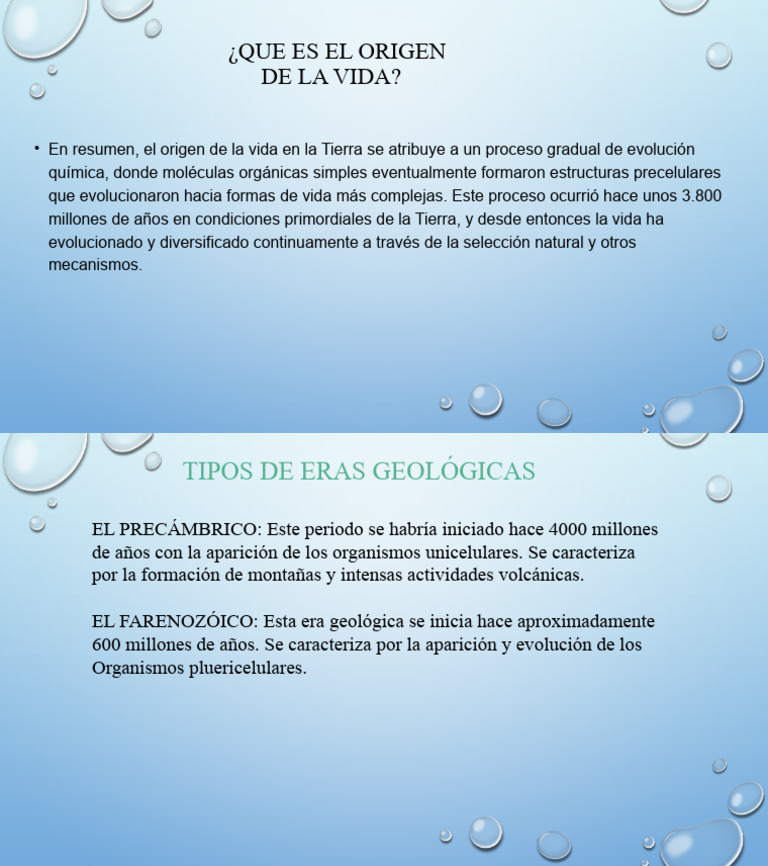 Que Es El Origen de La Vida | PDF