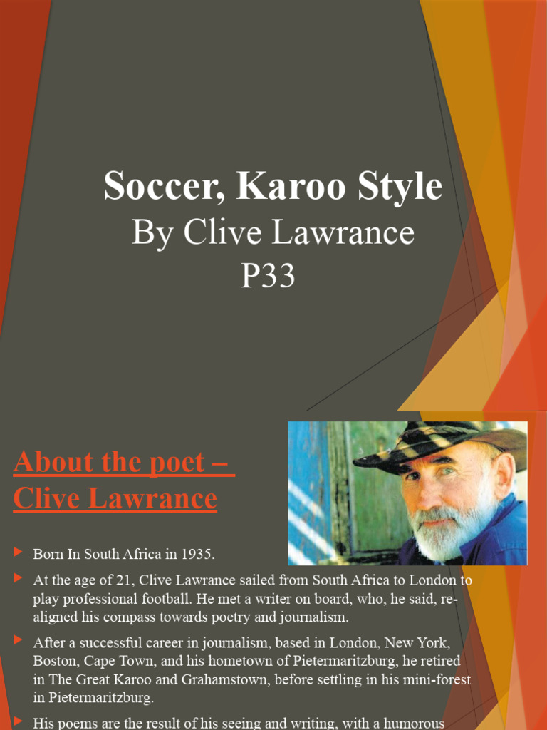 Soccer Karoo Style by Clive Lawrance Edit | PDF