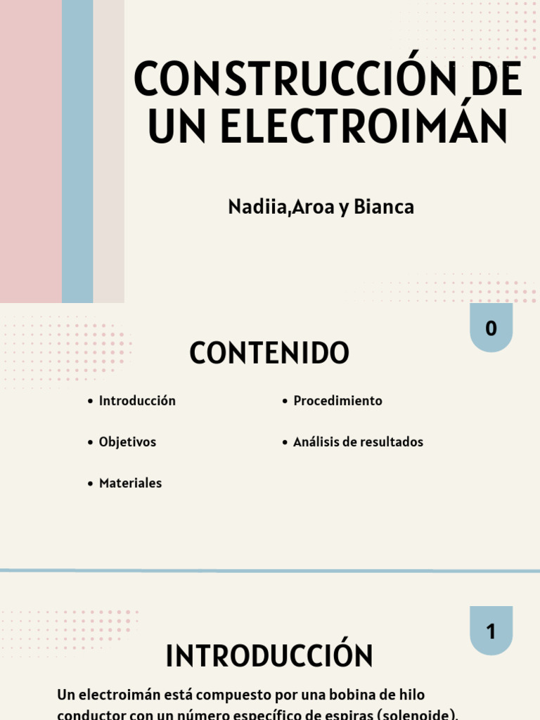 Construcción de Un Electroimán - 20240612 - 163932 - 0000 | PDF ...